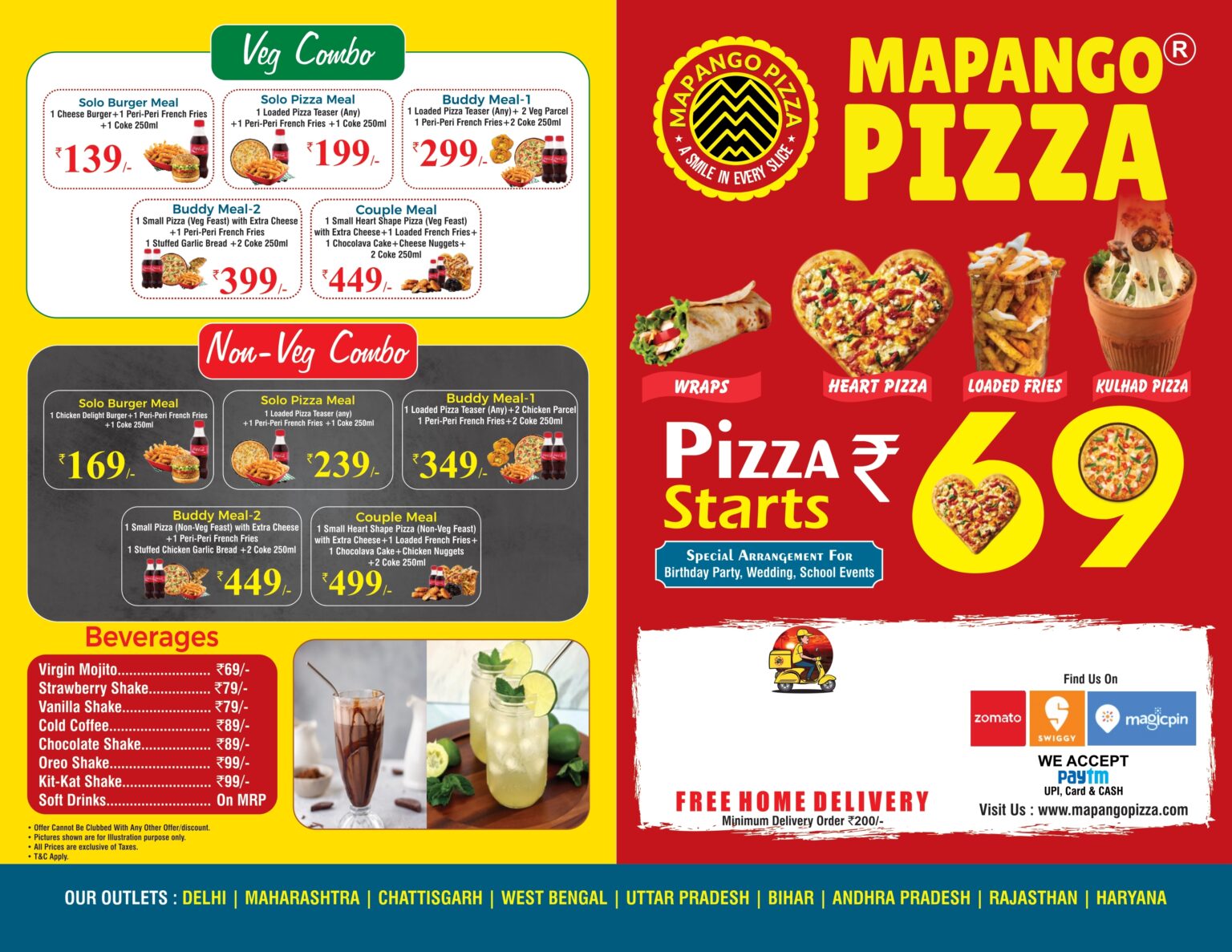 Menu - Mapango Pizza